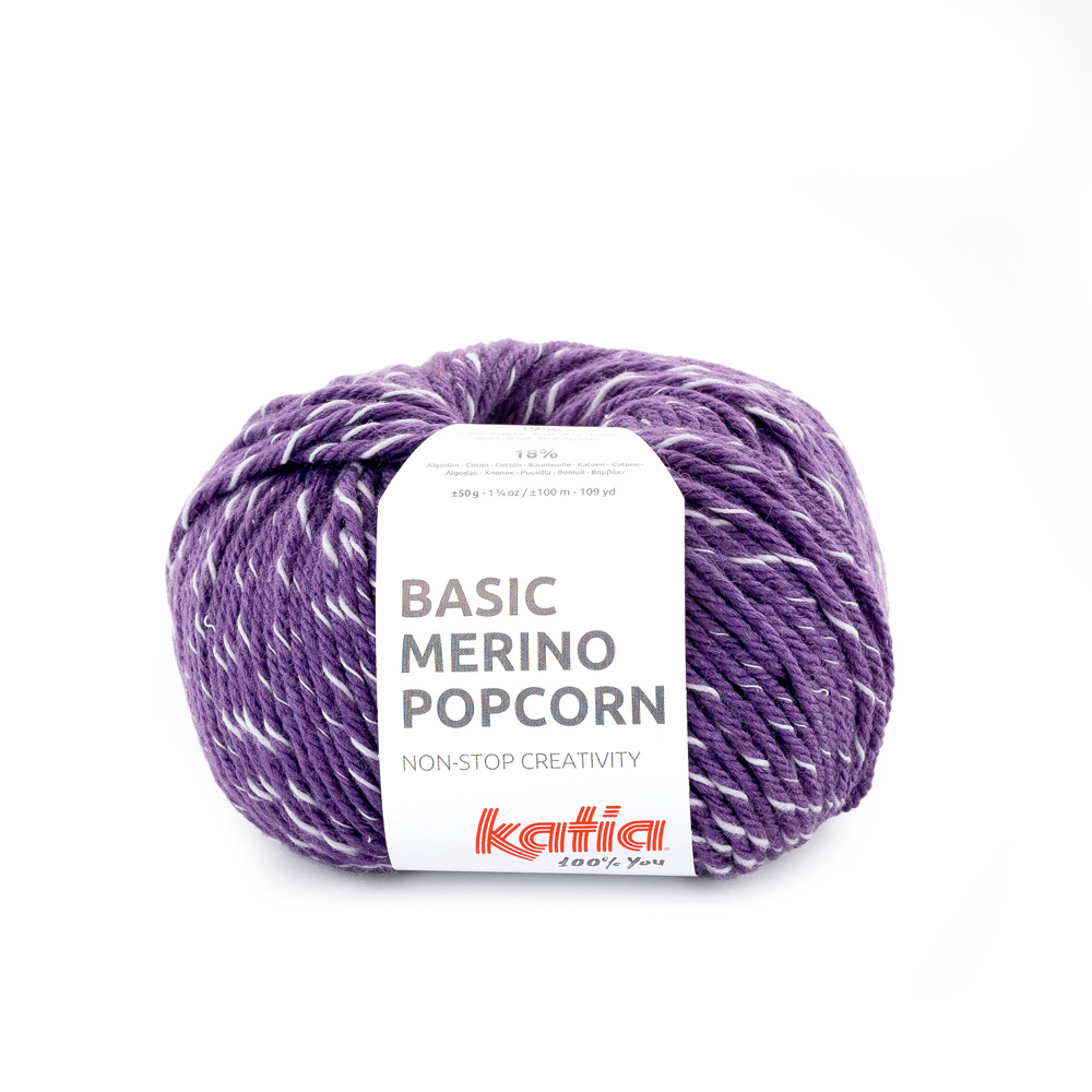 KATIA BASIC MERINO POPCORN - Lanas Punto y Raya
